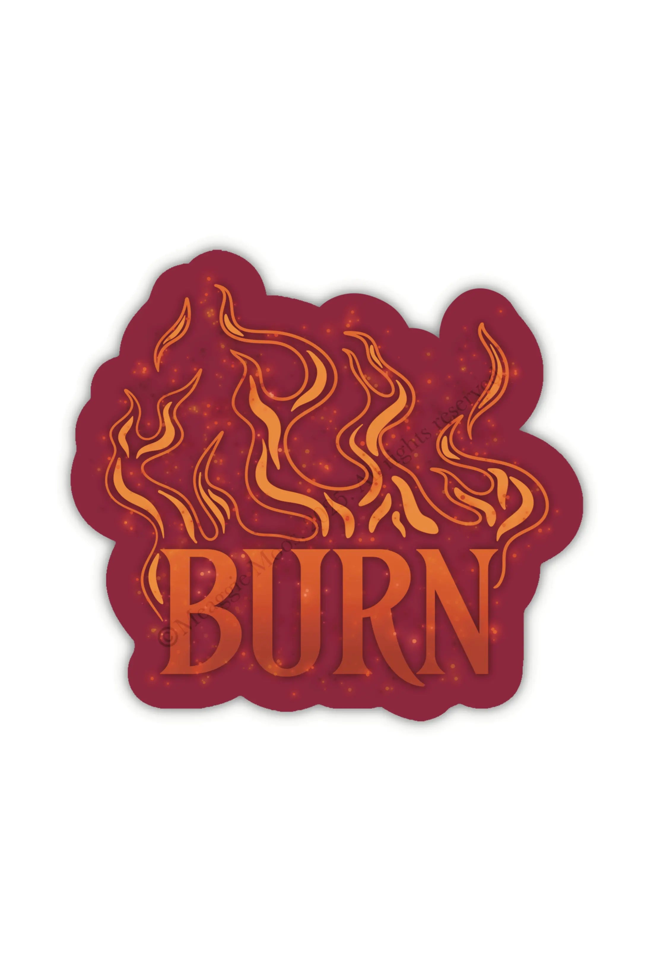 BURN Spark of the Everflame Vinyl Sticker | Licensed Penn Cole Merch ...
