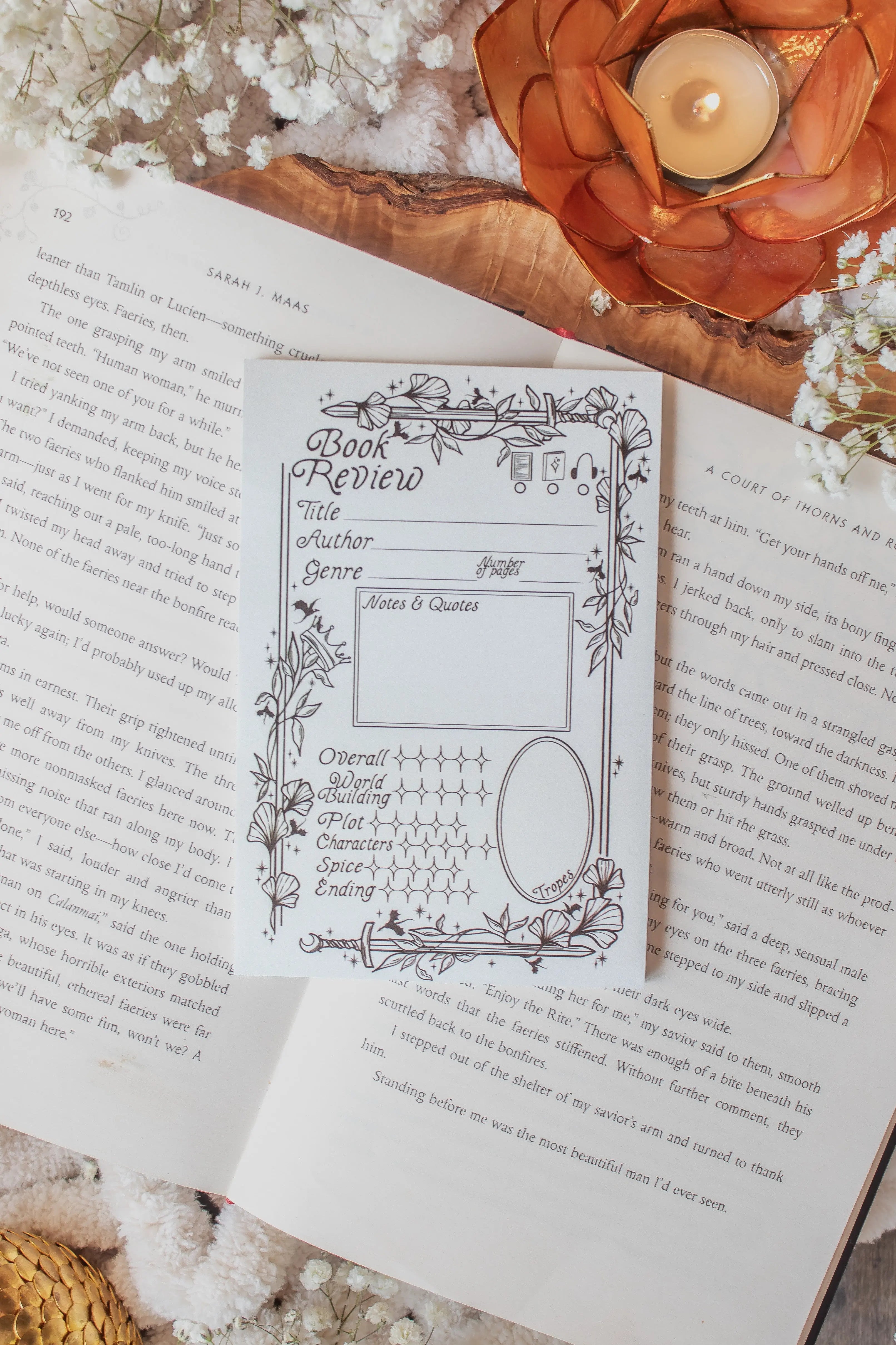 Book Review Post-it® Notepad | Ivory Swords – Meaggie Moos