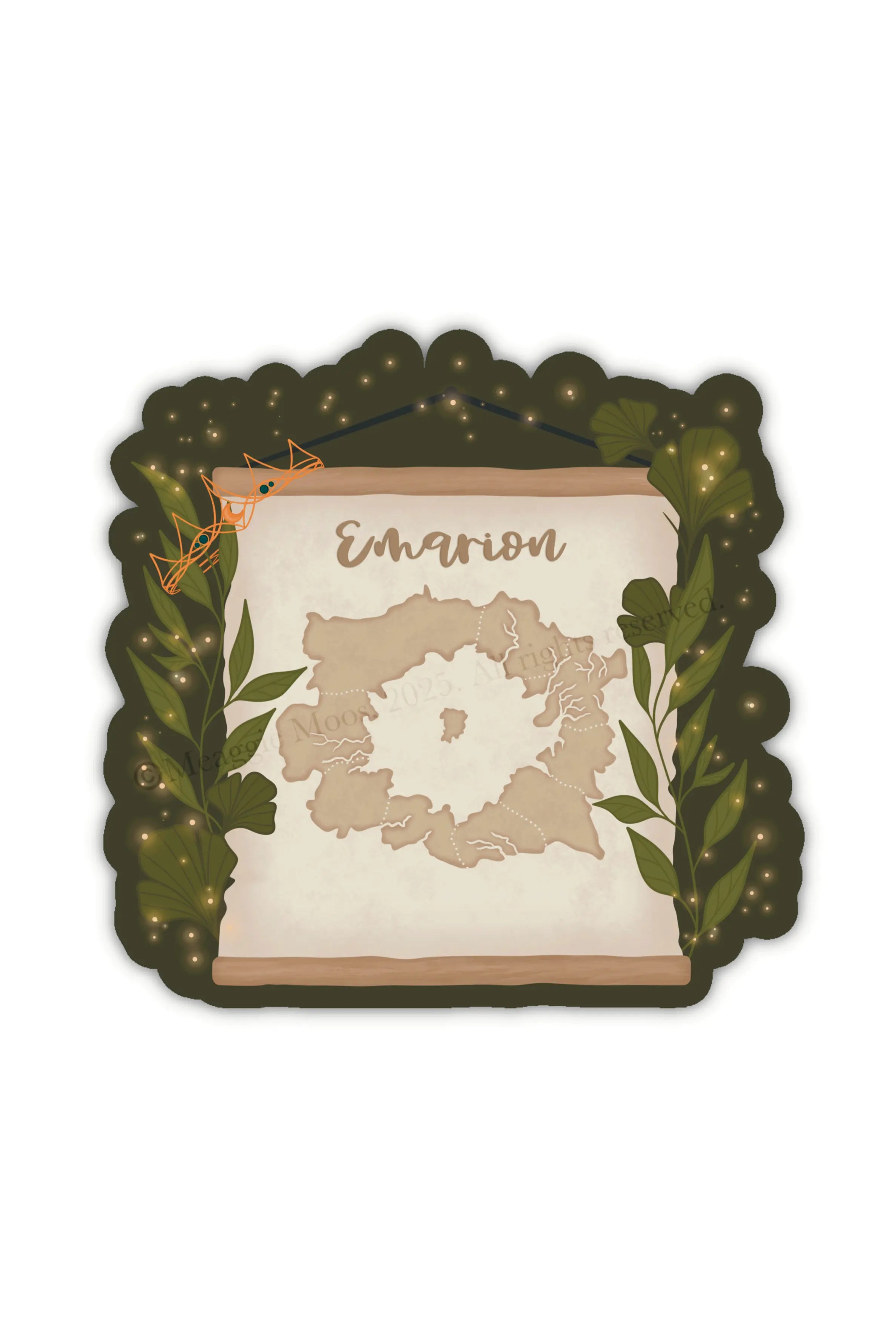 Spark of The Everflame | Emarion Map Vinyl Sticker – Meaggie Moos