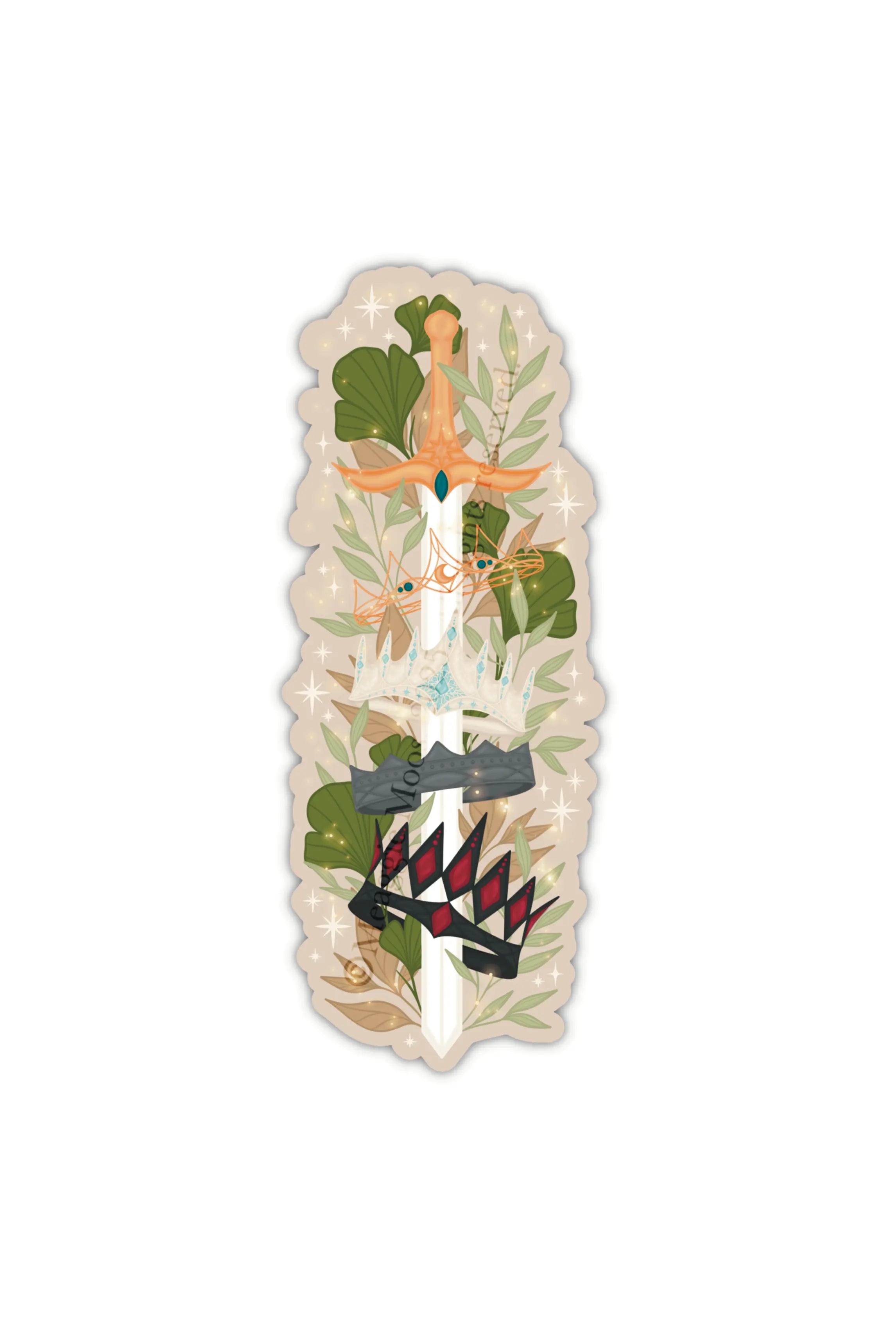 Spark of The Everflame | Crown Sword Vinyl Sticker – Meaggie Moos