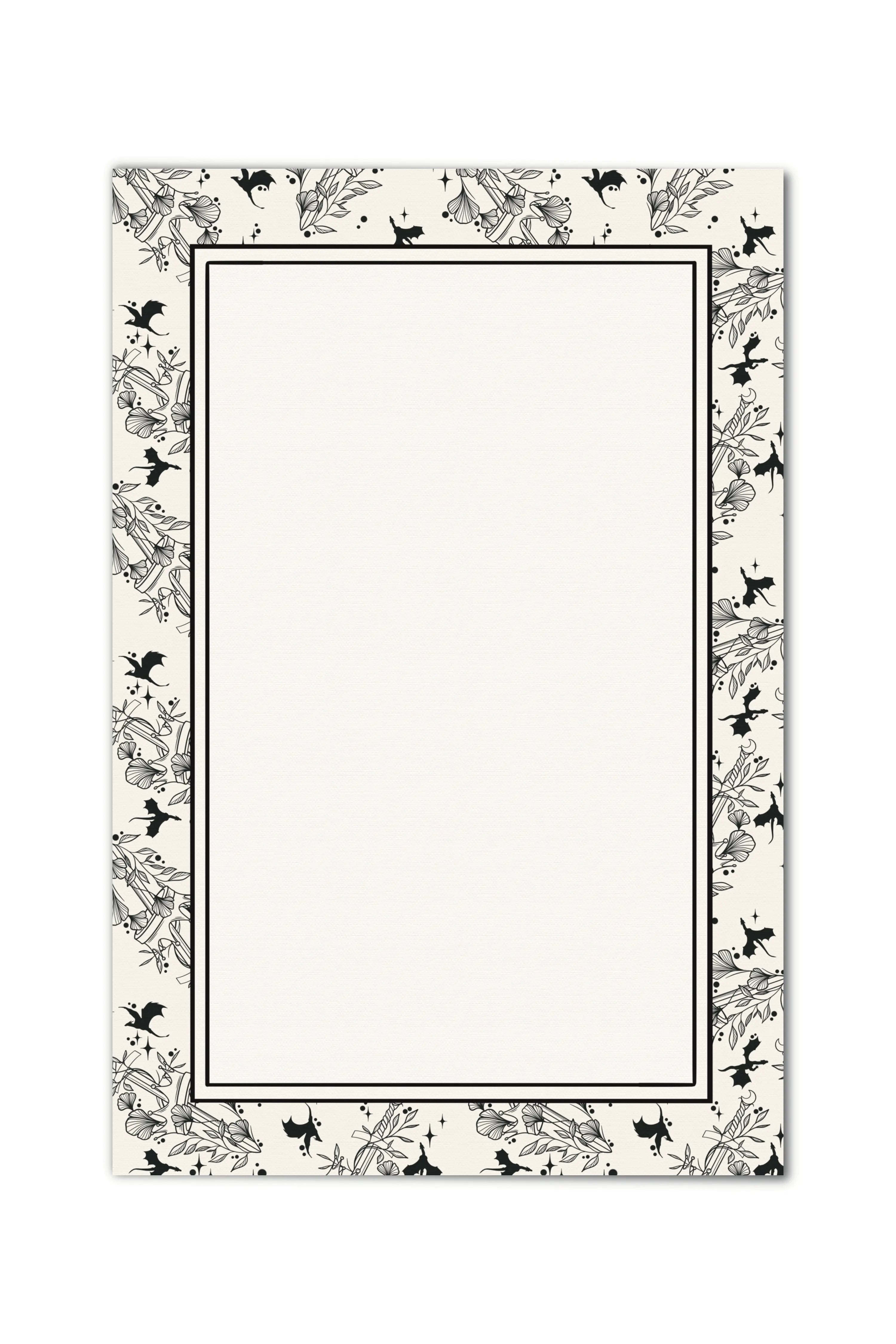 4"x6" Notepad | Ivory Swords – Meaggie Moos