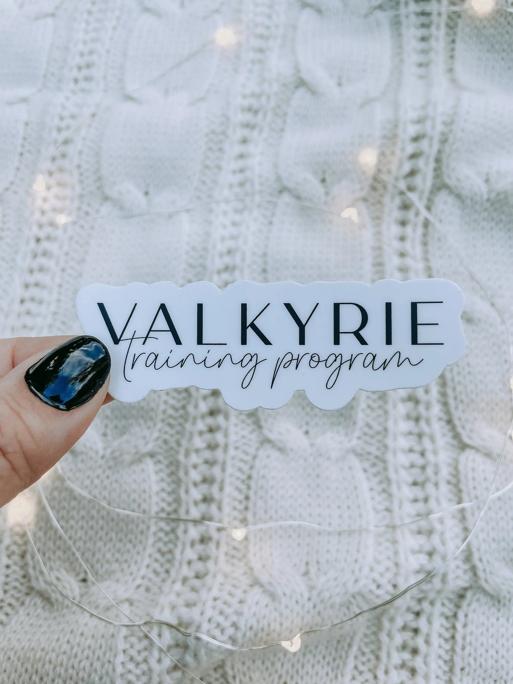 Valkyrie Training Program Waterproof Sticker | A Court of Thorns and R ...