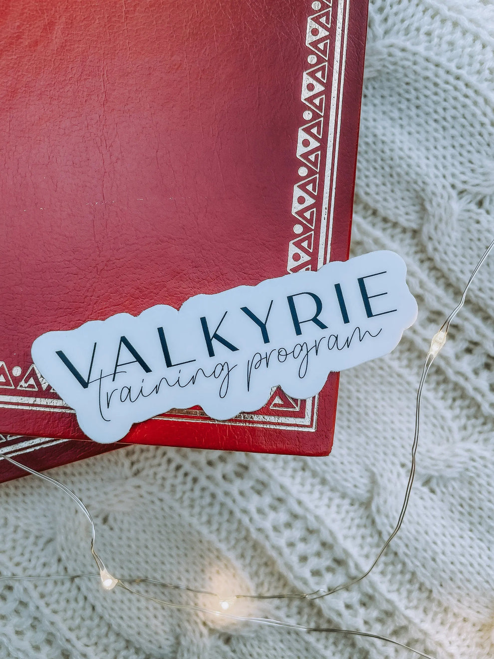 Valkyrie Training Program Waterproof Sticker | A Court of Thorns and R ...