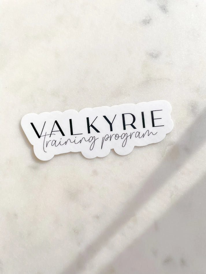 Valkyrie Training Program Waterproof Sticker | A Court of Thorns and R ...