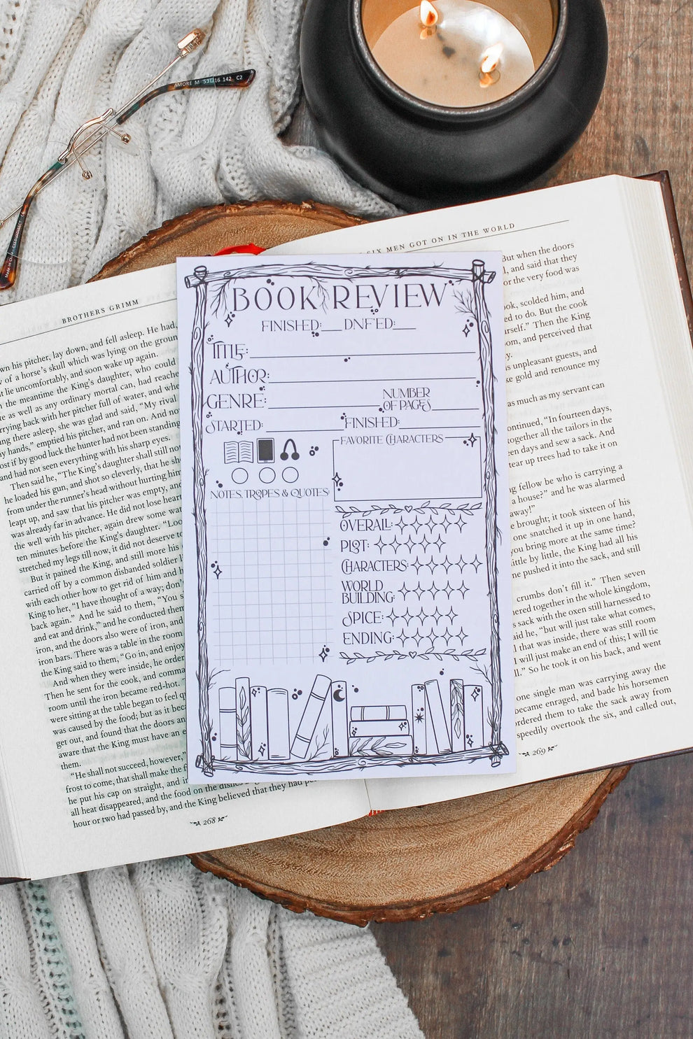 Book Review Notepad | 5"x8" – Meaggie Moos